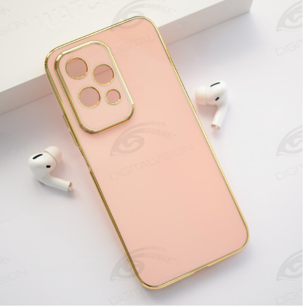 Honor 200 Lite silikonska maska Electroplated (Pink)