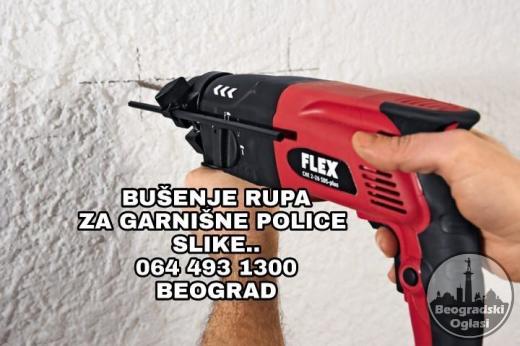 Bušenje rupa za tiplove u betonu