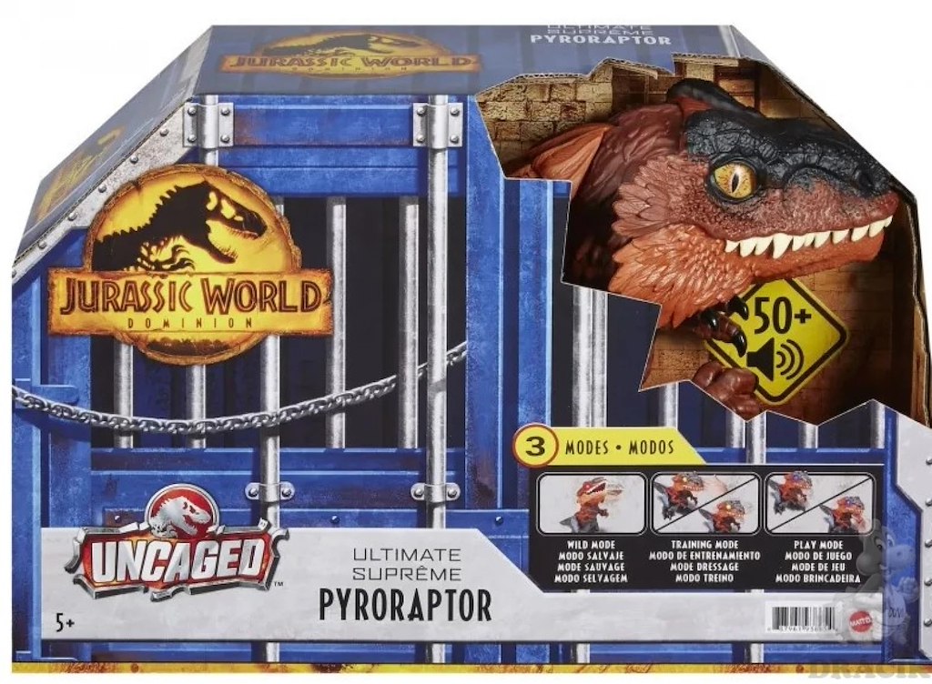 JURASSIC WORLD CAMP CREATACEOUS IMAGINEXT XL DINO PYRORAPTOR MATTEL