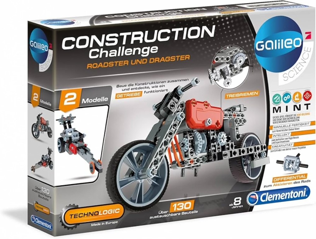 CLEMENTONI CONSTRUCTION CHALLENGE ROADSTER I DRAGSTER KREATIVNI SET