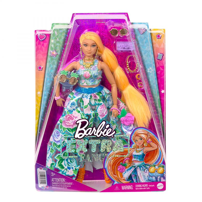 BARBIE LUTKA EXTRA FANCY FLORAL LOOK MATTEL