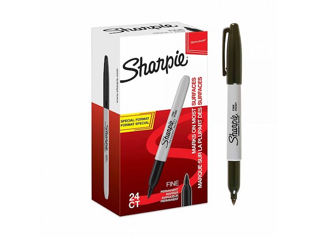 SHARPIE PERMANENTNI MARKER FINE CRNI