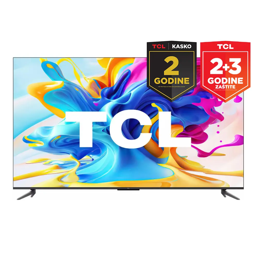 TCL 65C643 Televizor 65", 4K UHD, QLED, Crni