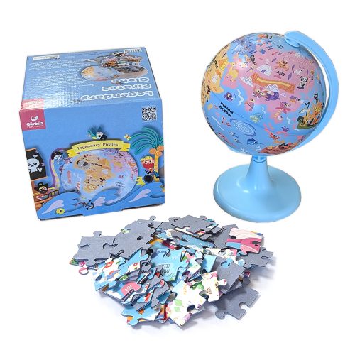 GLOBUS SA PUZZLAMA fi15cm LEGENDARY PIRATES GLOBE