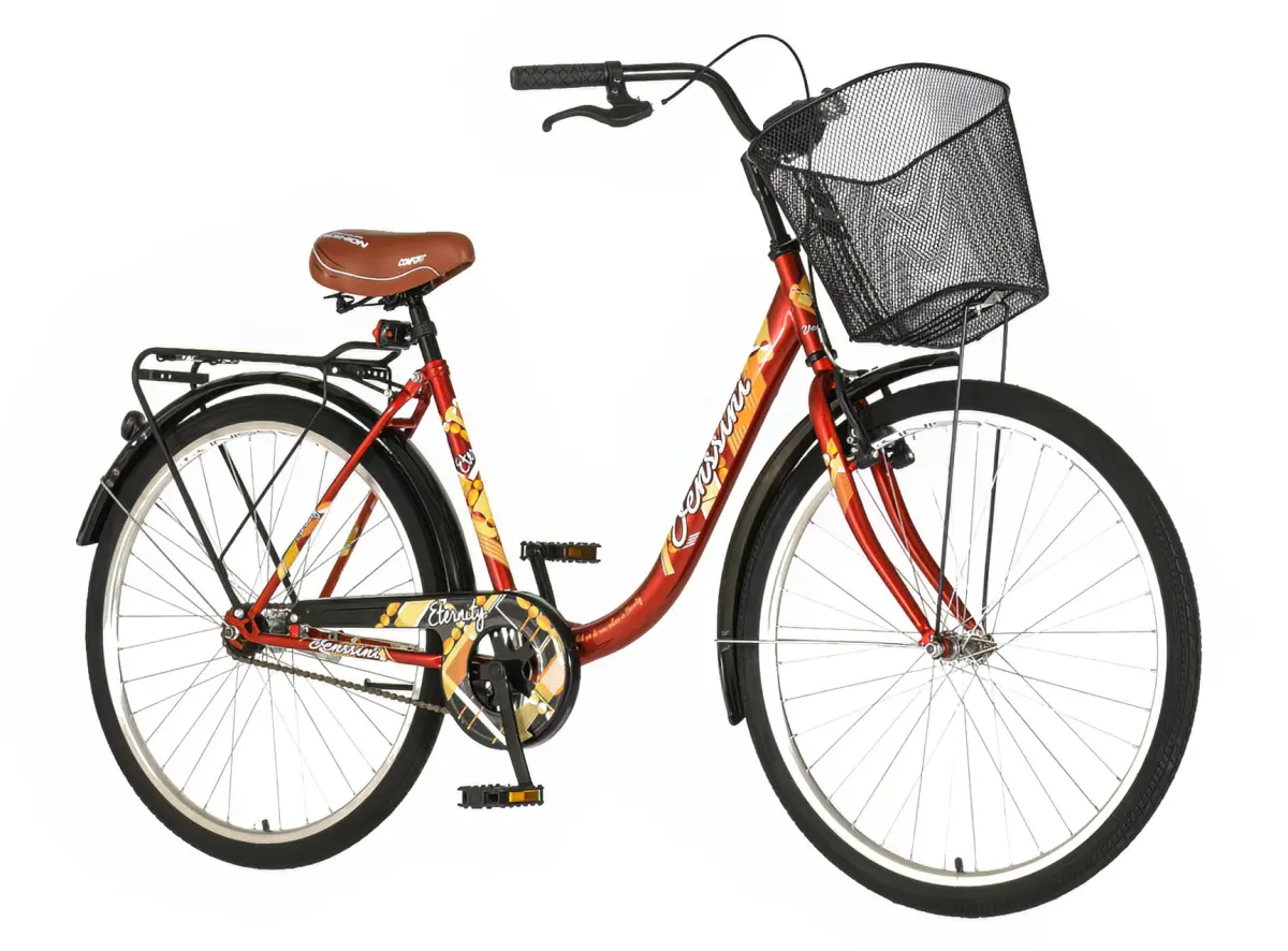 Venssini Venecia Ženski bicikl, 26"/17", Crveno-žuti