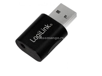 LOGILINK USB Audio Adapter crni 1x3.5mm