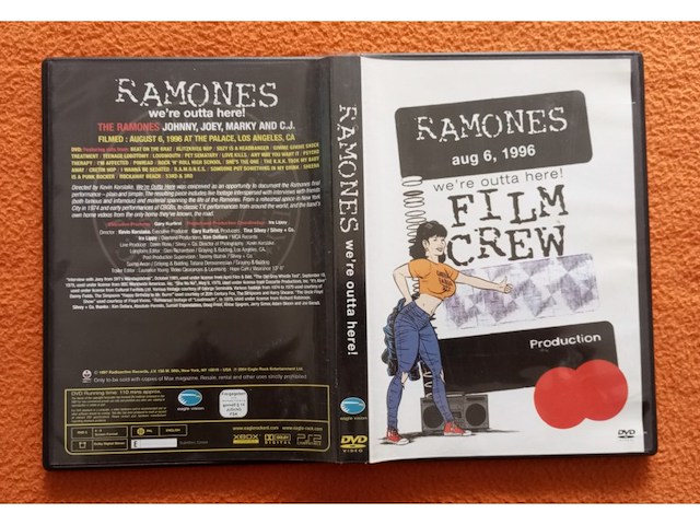 THE RAMONES - Were Outta Here! (Film Crew)(DVD) Greece