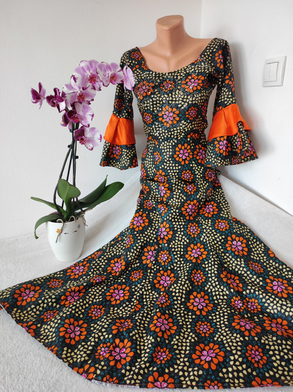 Sirena maxi haljina floral print vel XS
