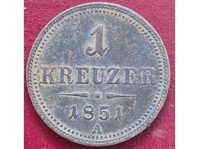 1 Kreuzer 1851 A Austrija