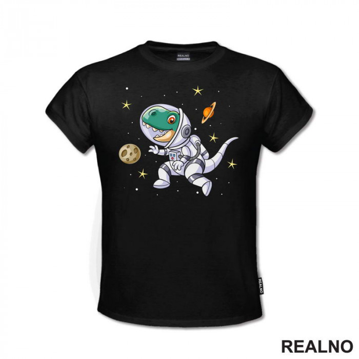 ASTRONAUT - DINOSAURUS - SPACE - SVEMIR - MAJICA