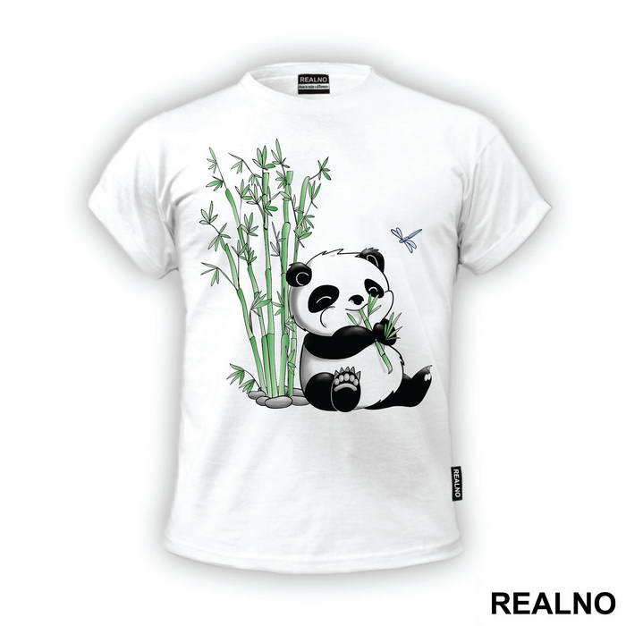 LITTLE PANDA EATING BAMBOO - ŽIVOTINJE - MAJICA