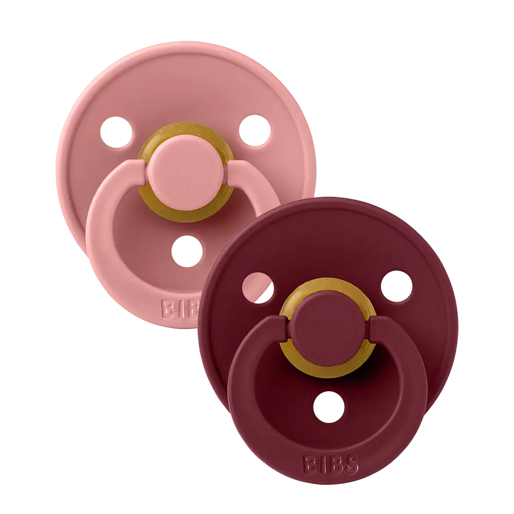 BIBS Cucle, 0-6m, 2 komada, Dusty pink & Elderberry