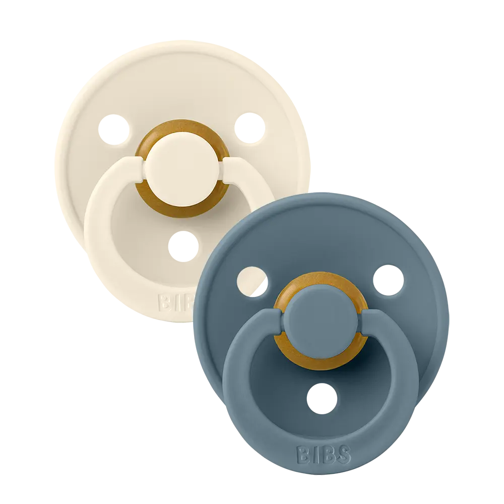 BIBS Cucle, 0-6m, 2 komada, Ivory & Petrol