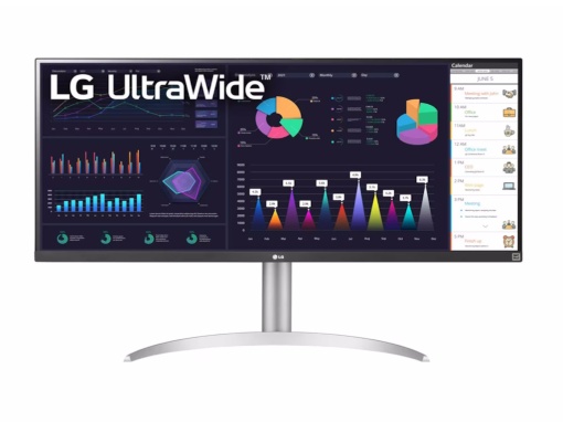 Monitor LG 34WQ650-W 34"/IPS,21:9/2560x1080/100Hz/5ms GtG/HDMI,DP,USB C/freesync/VESA/visina/srebrna