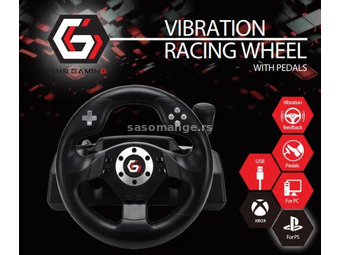 GEMBIRD STR-M-40 **Gembird 7-in-1 RACEMASTER racing wheel (PC/PS3/PS4/XBOX360/XBOXONE/SWITCH/AND...