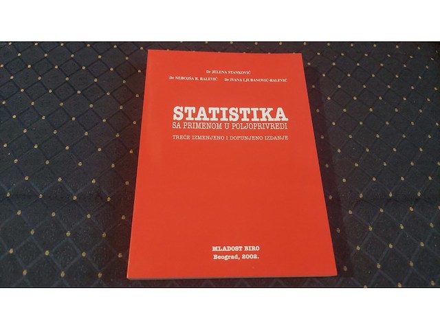 Statistika sa primenom u poljoprivredi/Jelena Stankovic