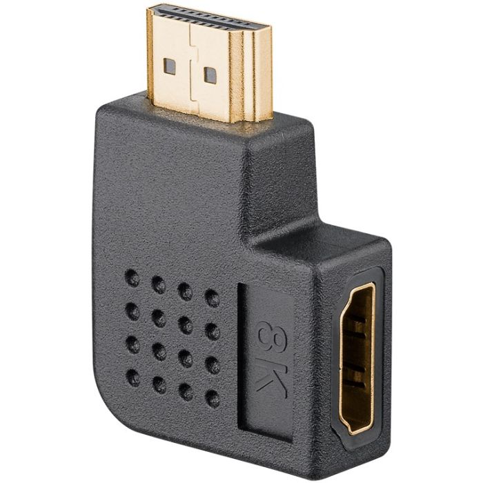Adapter HDMI F-HDMI M 90° Flat 8K
Adapter HDMI F-HDMI M  90° Flat 8K