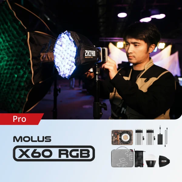 ZHIYUN LED Svetlo MOLUS X60 RGB Light PRO