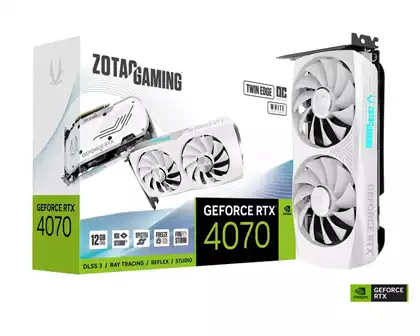 ZOTAC Grafička karta Zotac GAMING GeForce RTX 4070 Twin Edge OC White Edition 12GB DDR6 192 bit 3xDP/HDMI