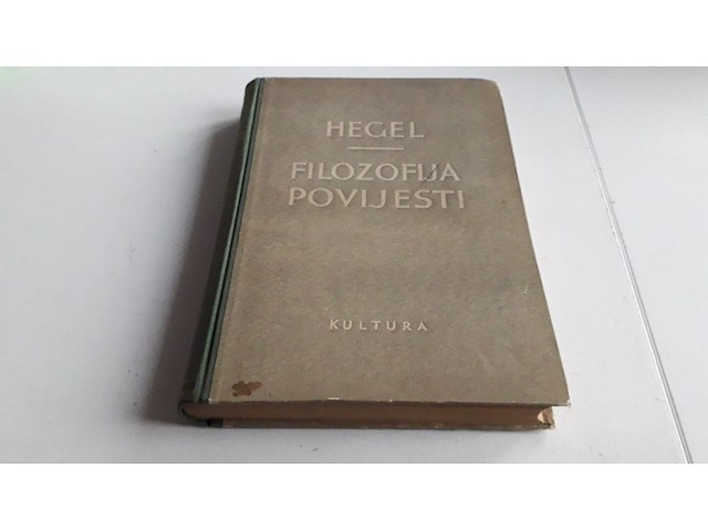 Filozofija povijesti Hegel tvrd povez 1951. god.