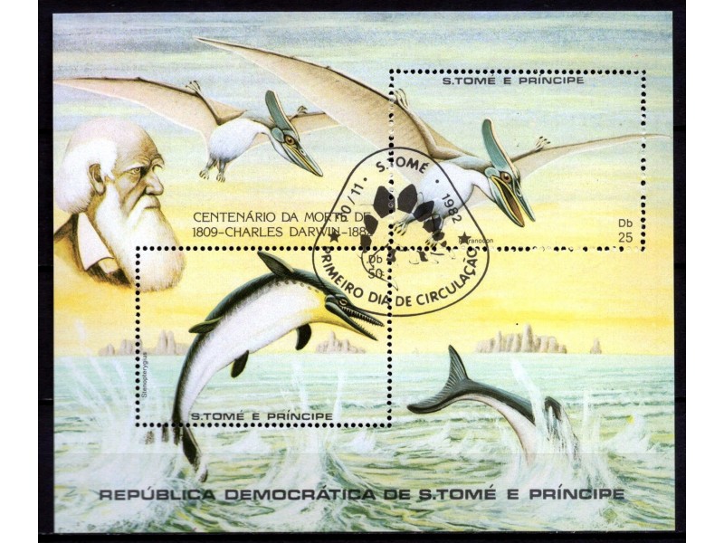 Sao Tome e Principe 1979. Blok br. 41, Darwin, Fauna