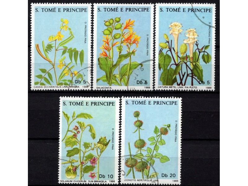 Sao Tome e Principe 1988. Flora