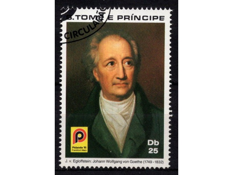 Sao Tome e Principe 1981. MI:695A, J.W.Goethe