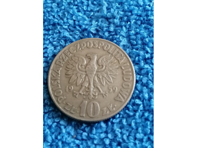 10 ZLOTA 1959,POLJSKA