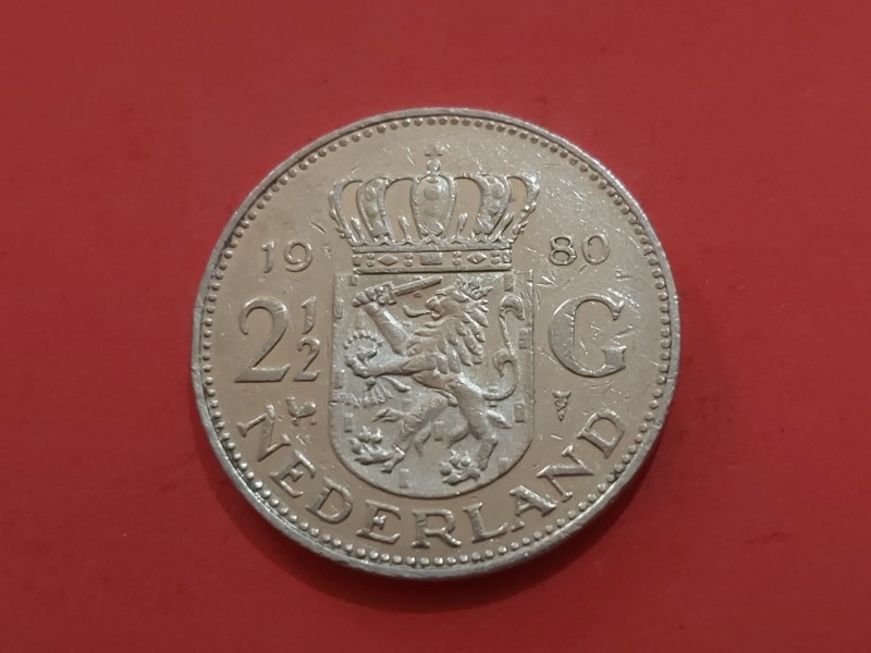 Holandija - 2 1/2 gulden 1980 god