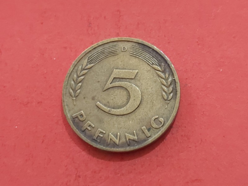 Nemačka - 5 pfennig 1949 god D