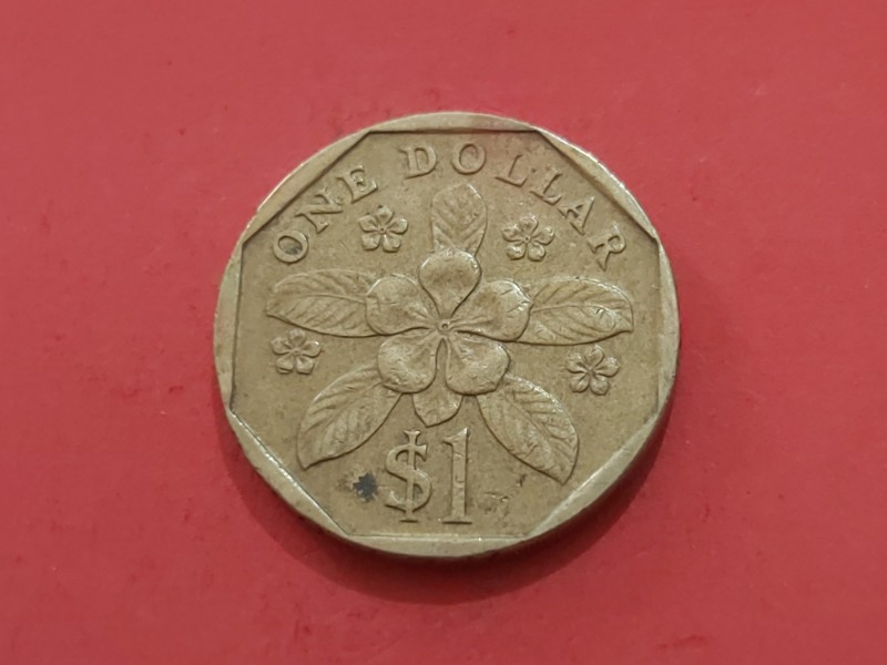 Singapore - 1 dollar 1989 god