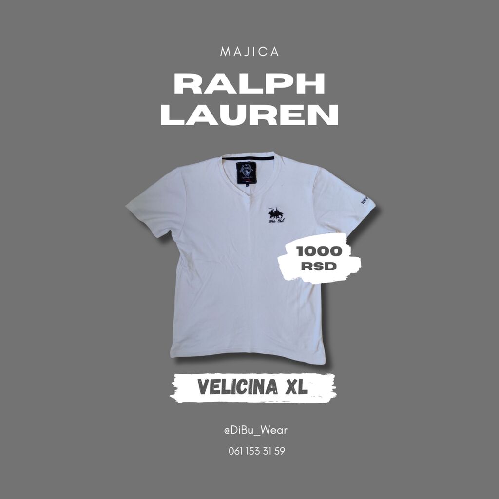 Men's T-shirt L (EU 40), XL (EU 42), bоја - Bela