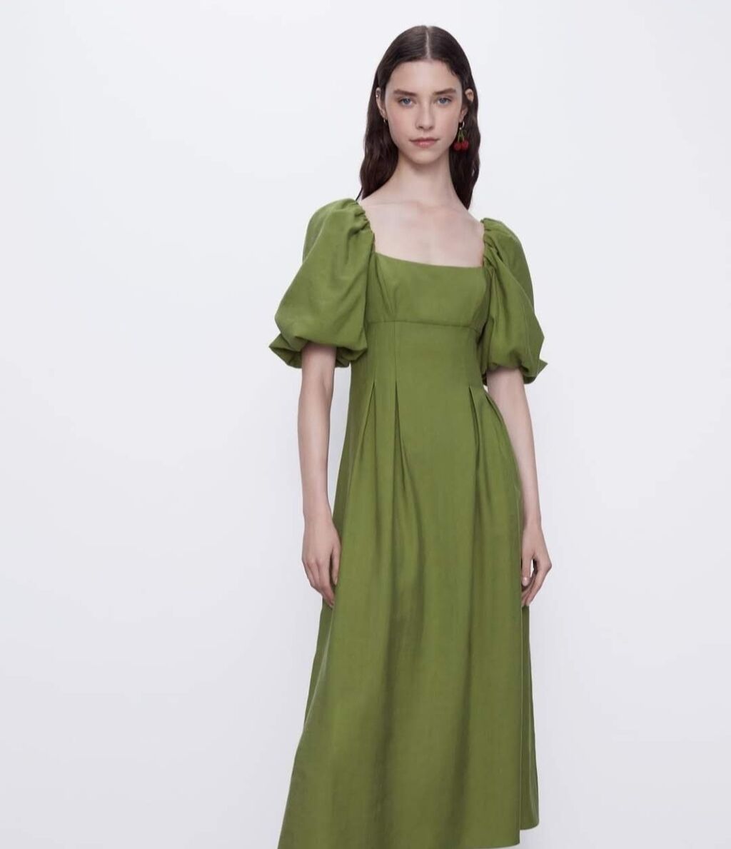 Zara L (EU 40), bоја - Maslinasto zelena, Drugi stil, Kratkih rukava