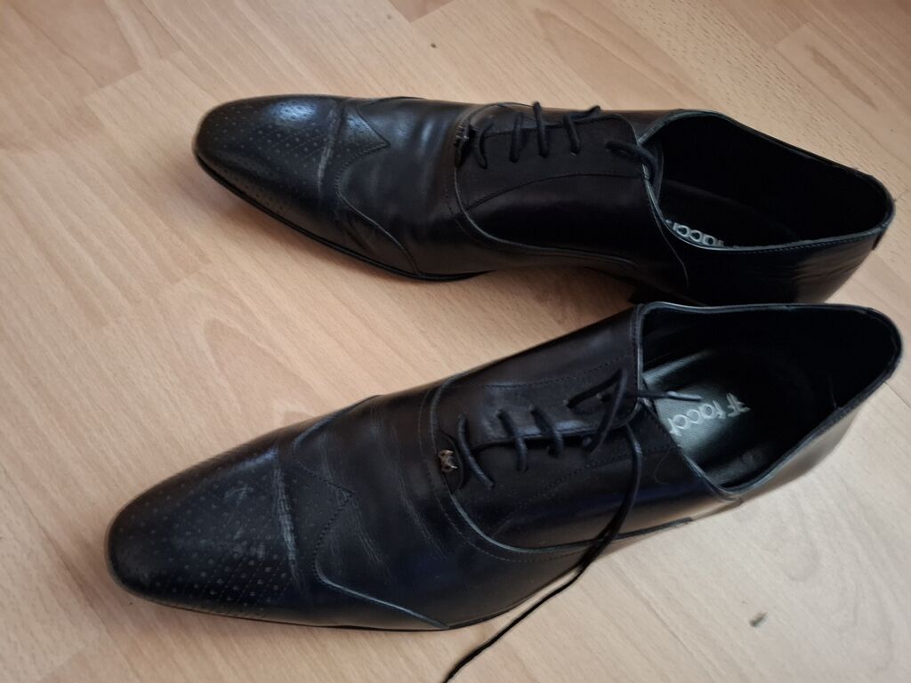 Cipele čista koža original facchetti br 45 ; obuvene 3x