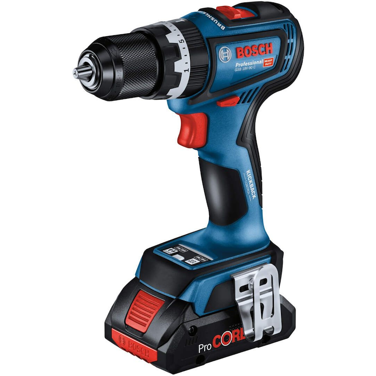 Bosch -Akumulatorska vibraciona bušilica/odvijač GSB 18V-90 C + 3x PC 18V 4.0 Ah + GAL 18V-40 + L-BOXX – 0615A5002W