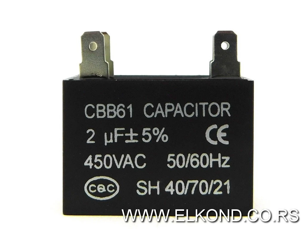 KONDENZATOR ZA KLIMU 2 MF CBB61