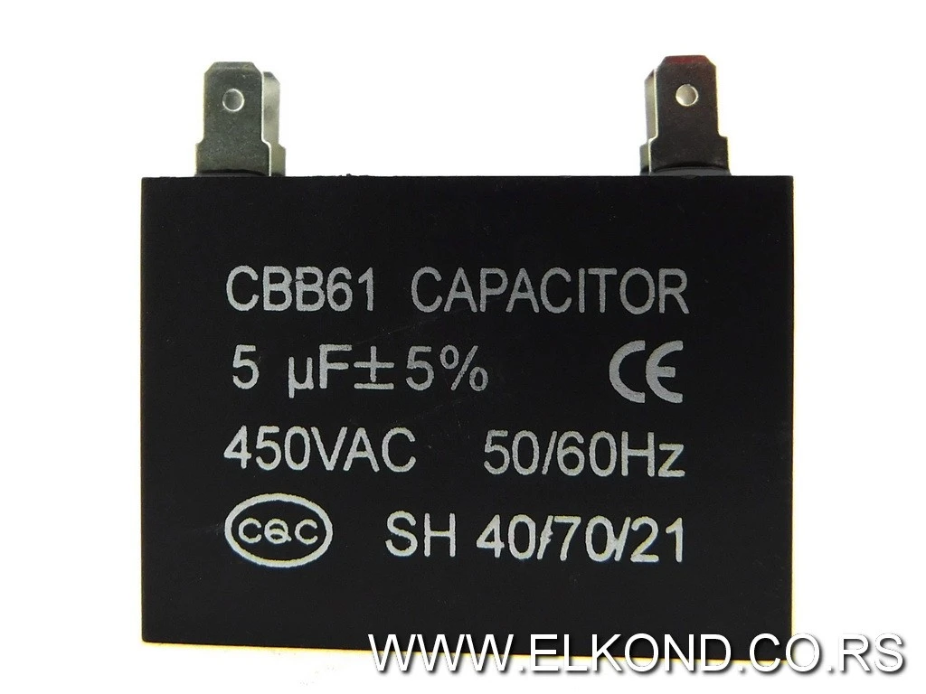 KONDENZATOR ZA KLIMU 5 MF CBB61