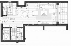 Trosoban stan, 72m2, Duplex