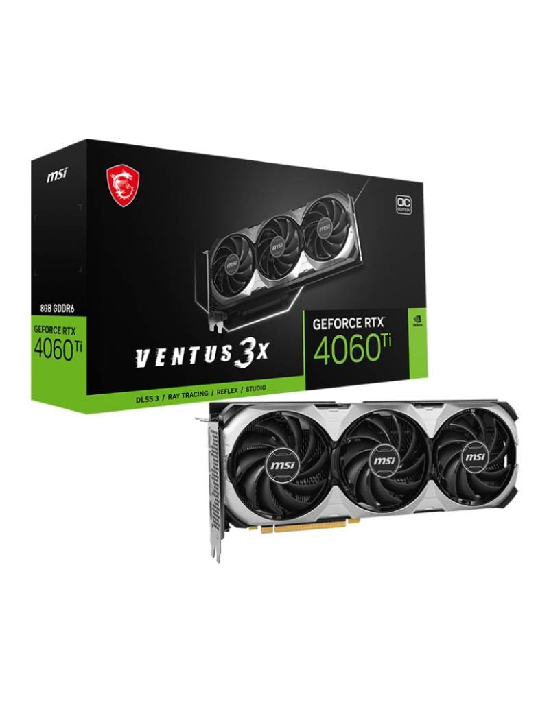 MSI nVidia GeForce RTX 4060 Ti 8GB 128bit RTX 4060 Ti VENTUS 3X E 8G OC