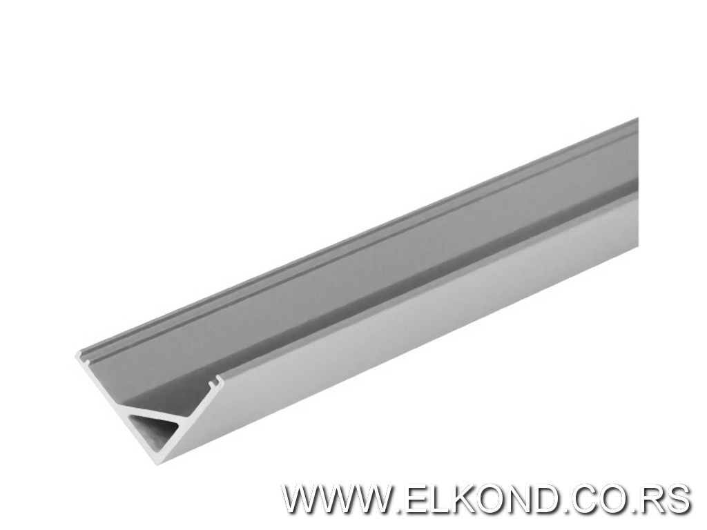 ALU PROFIL ZA LED TRAKE 16X16X2000MM 45* 1616