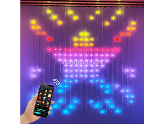 SMART Led RGB zavesa sa mobilnom kontrolom i daljinskim 3x3m