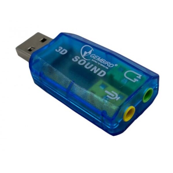 CMP-SOUNDUSB13 ** Gembird USB 5.1 3D zvucna karta, zamenjuje audio kontrolor u PC (SC-USB-01) (223)