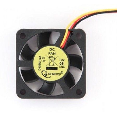 D40BM-12A Gembird ventilator 12V 40x40x10mm ball bearing, 3-pina