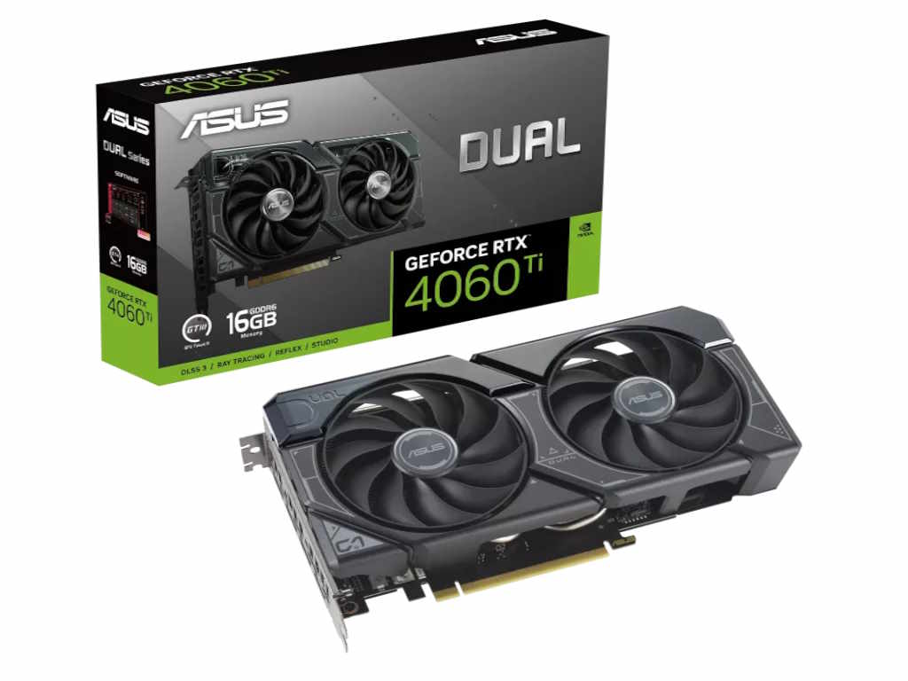 Grafička karta ASUS DUAL-RTX4060TI-16G NVD/16GB/GDDR6/128bit/crna