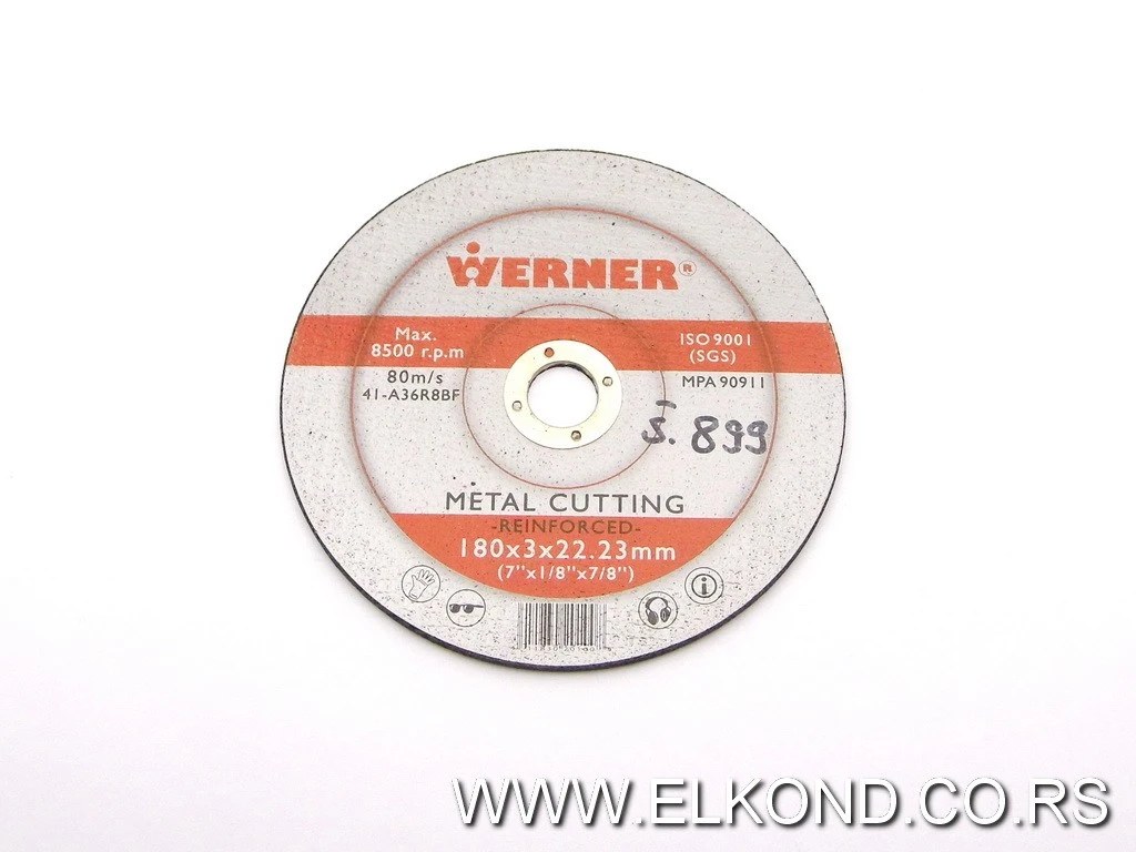 REZNA PLOČA 178X3 WERNER ZA METAL