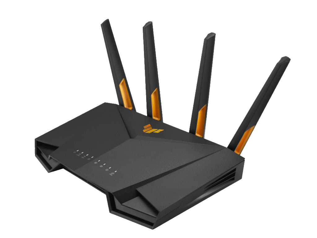 Bežični ruter ASUS TUF-AX4200 Wi-Fi/AX4200/574 Mbps/3603 Mbps/USB3.2/4 eksterne antene/crna