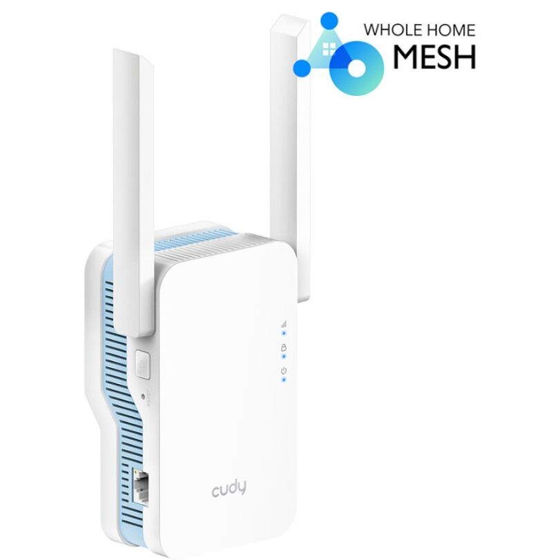 Cudy RE1200 AC1200Wi-Fi MESH Range Extender, Dual Band 2.4+5Ghz,2x5dBi, 1xLAN, AP,ACCESS+LED