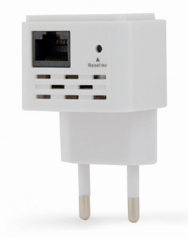 WNP-RP300-03 Gembird WiFi ripiter/ruter 300Mbps, 2x3dBi, RF pwr <20dBm, 1x LAN white (alt. tenda A9)