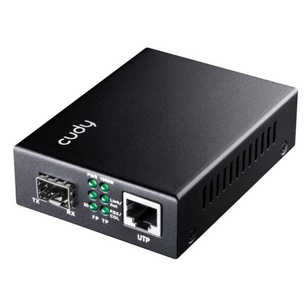 Cudy MC220 Gigabit Ethernet Media Converter 10/100/1000M SFP Slot to 10/100/1000M RJ-45