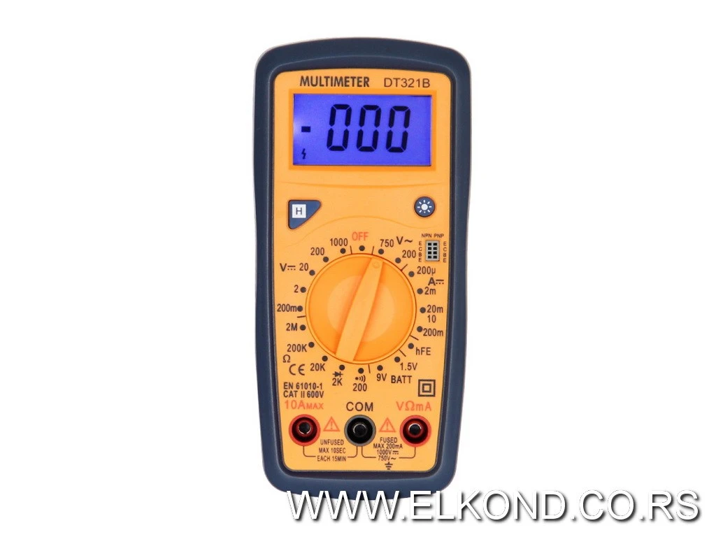 MULTIMETAR DIGITALNI DT321B